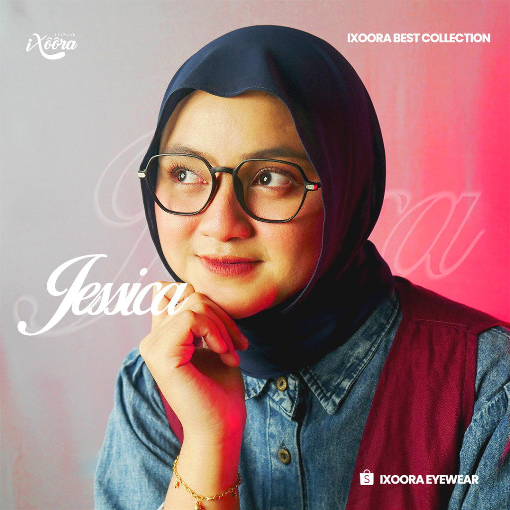 Jual Frame Kacamata Anti Radiasi Ixoora Jessica Pria Wanita | Shopee Indonesia