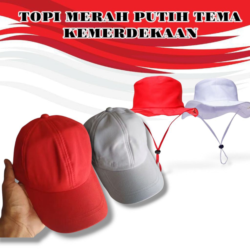 Jual TOPI ANAK CEWEK COWOK MERAH PUTIH TEMA KEMERDEKAAN 17 AGUSTUS HUT ...