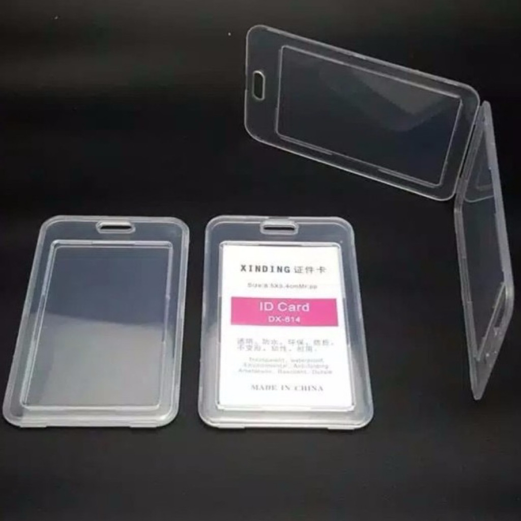 Jual Frame Id Card Tempat Id Card Kotak Id Card Bening Transparant 2 ...