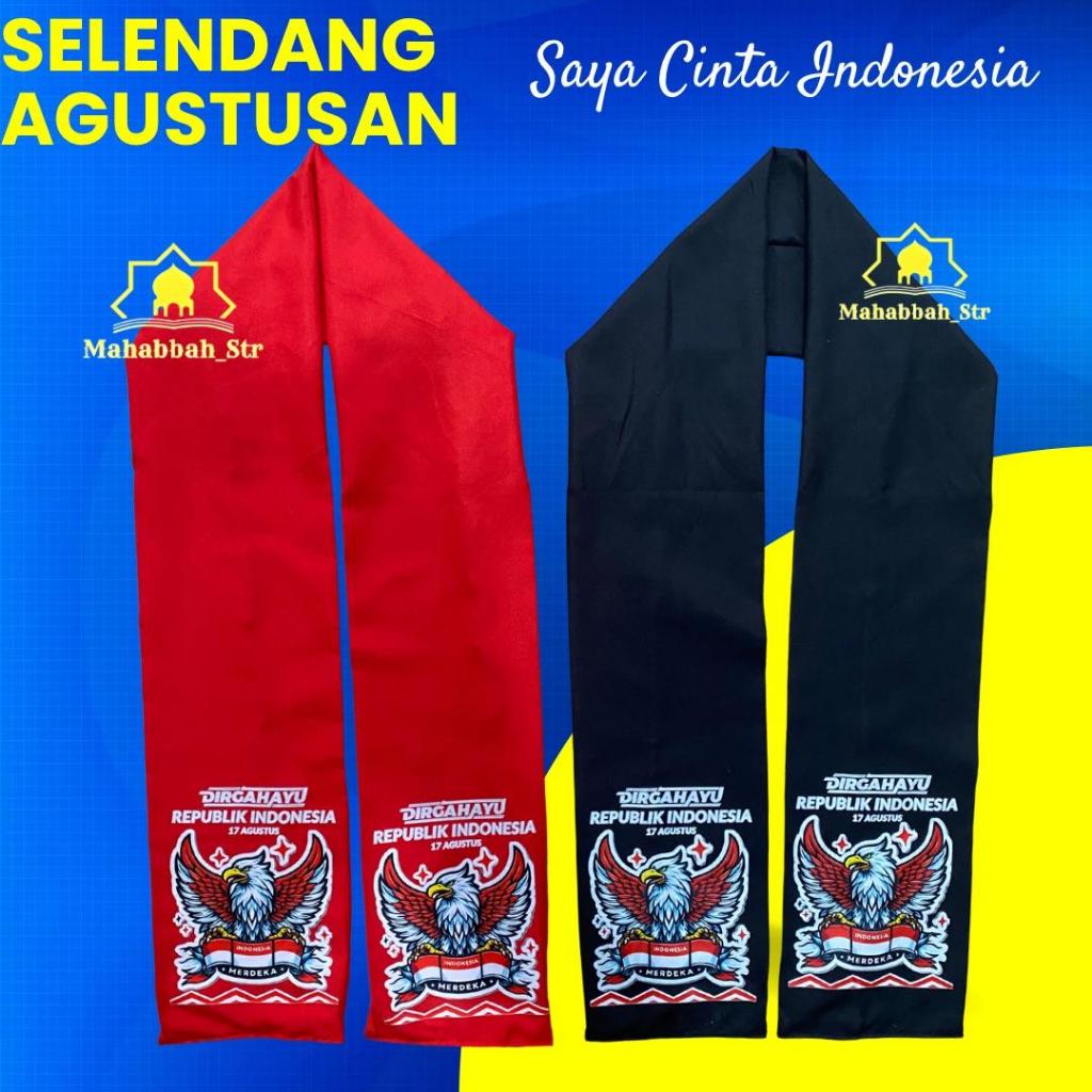 Jual Selendang Agustusan Syal Merah Putih Indonesia Syal Leher Syal ...