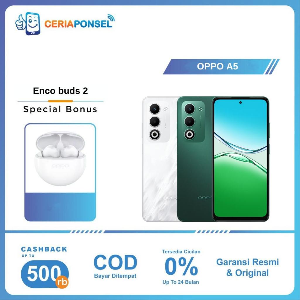 Jual OPPO A5 8/128GB & 8/256GB, Snapdragon 6s 4G Gen 1 50MP 6.67 Inches 6000 mAh | Garansi Resmi ...