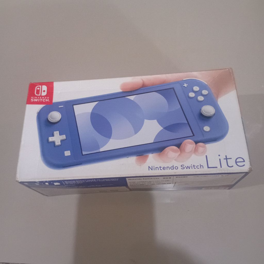 Jual Nintendo Switch Lite Blue Fullset | Shopee Indonesia