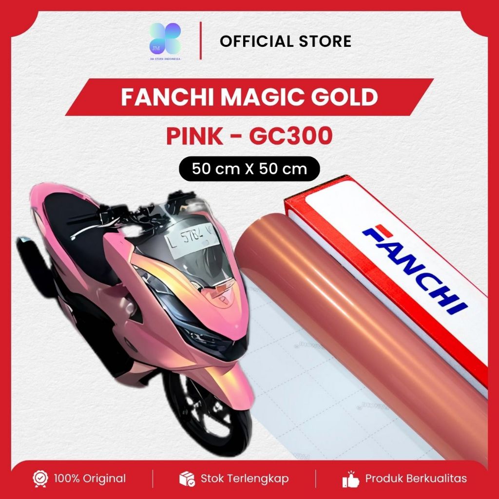 Jual Fanchi Stiker Skotlet Magic Gold Pink GC300 Lembayung Magic Candy ...