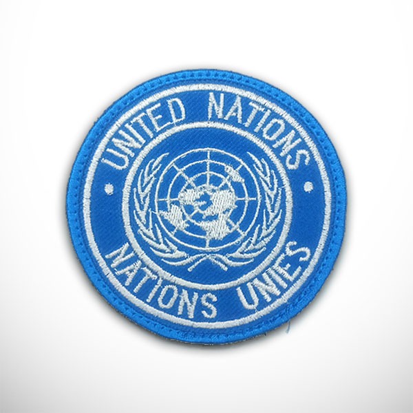 Jual Patch UN United Nations Bordir Logo Emblem Insignia Lambang PBB ...