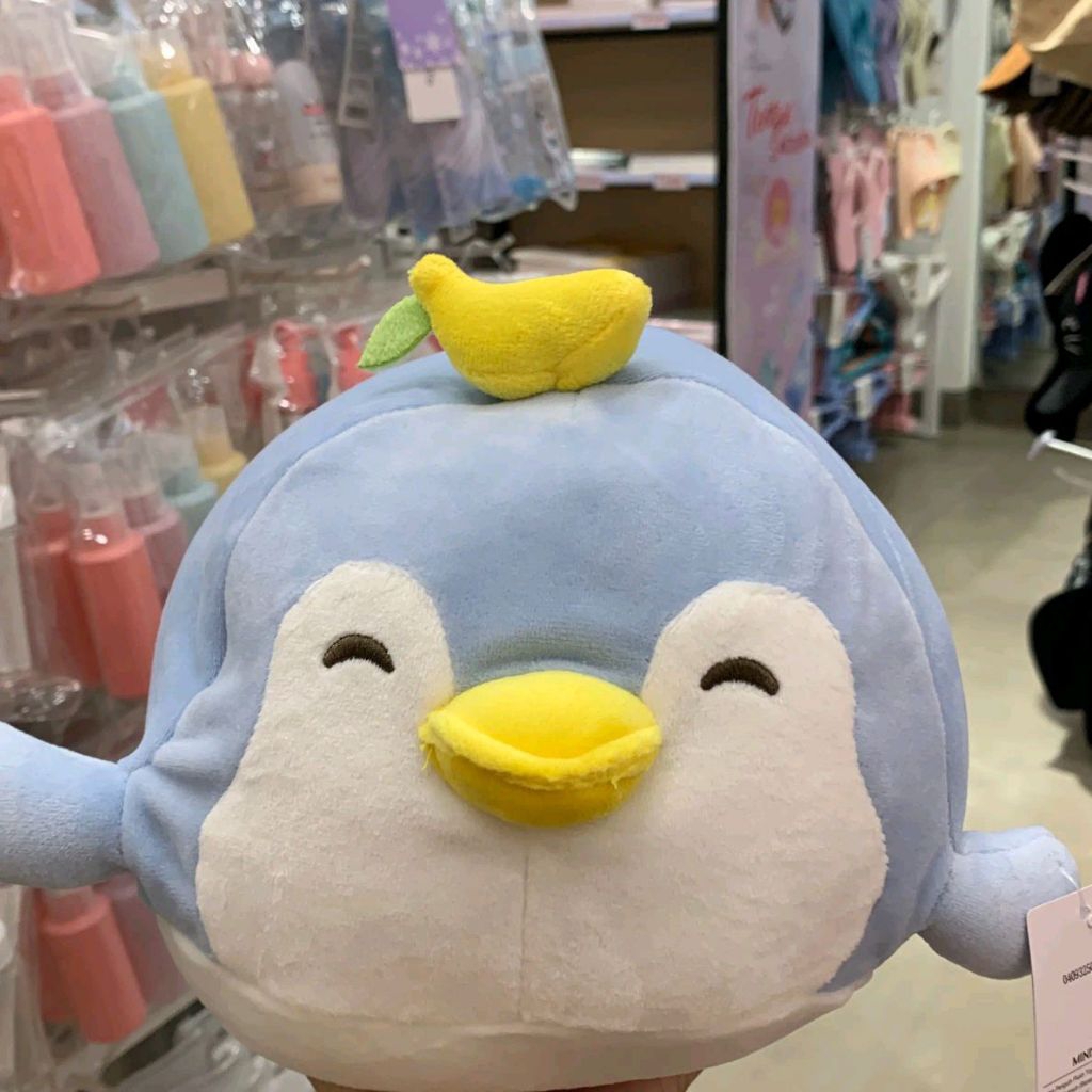 Jual Miniso Lying Penguin Plush Toy (Pink & Blue) | Shopee Indonesia