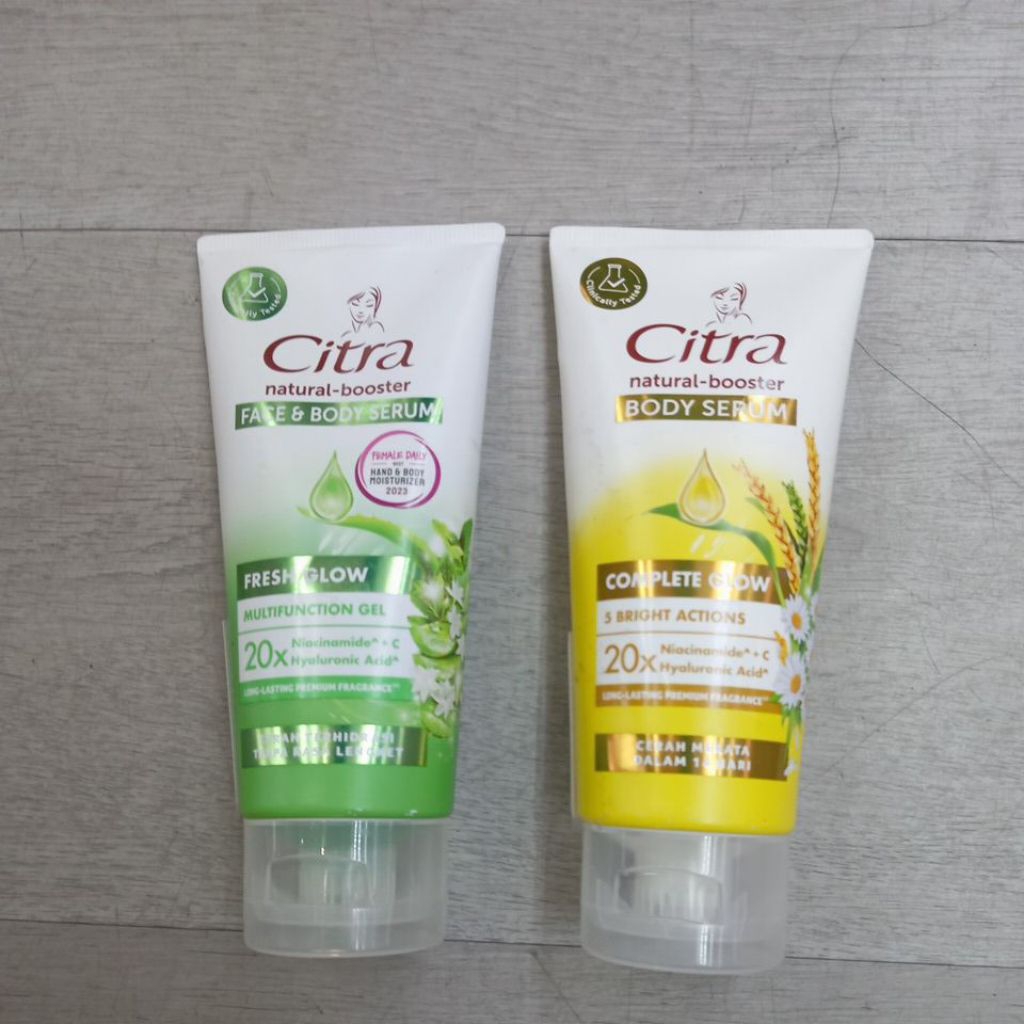 Jual CITRA FACE & BODY SERUM FRESH GLOW /BODY SERUM COMPLETE 180ml ...