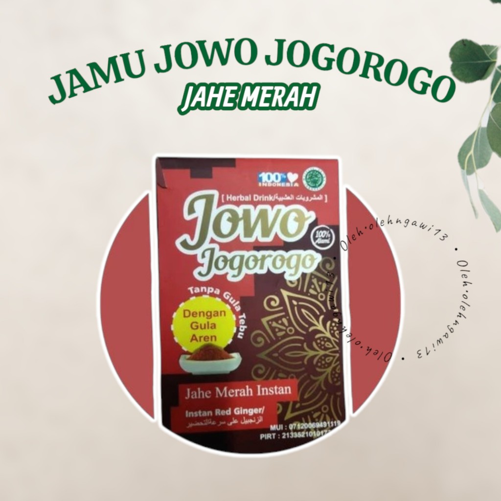 Jual Jamu herbal original, JAMU JAHE MERAH INSTAN, jamu jowo, jamu ...