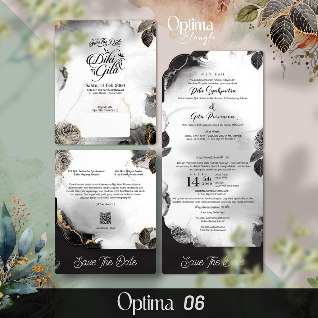 Jual Optima OP 01 - 06 Blangko Undangan | Blangko Undangan Murah | Shopee Indonesia