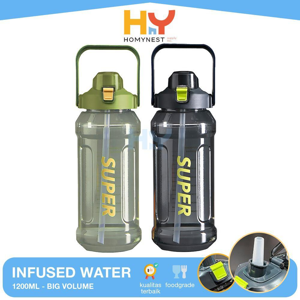 Jual HOMYNEST Botol Minum 2 Liter Jumbo Sport Transparan Bening Motif ...