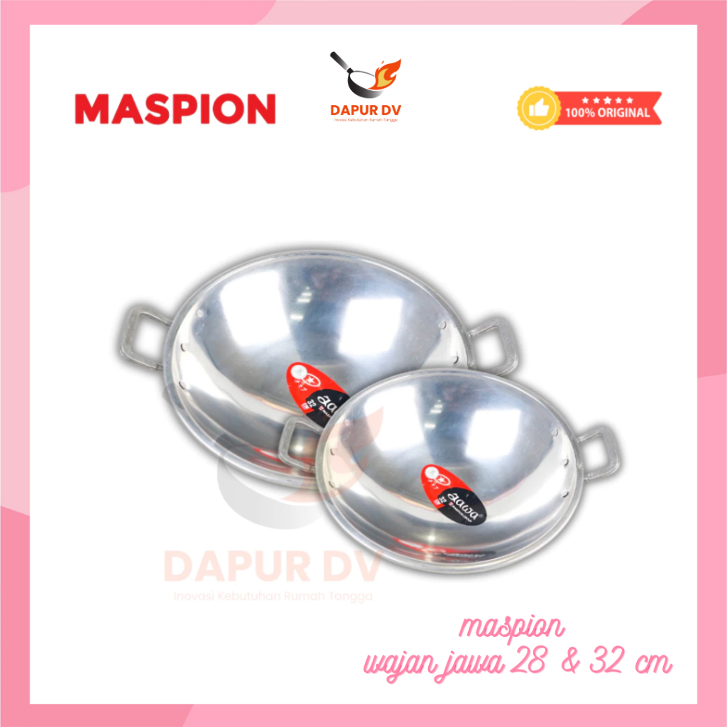 Jual Maspion Wajan Alumunium Jawa 28cm 32cm Kuali Penggorengan ...