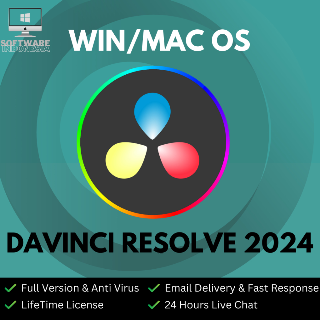 Jual (WIN & MAC) DAVINCI RESOLVE STUDIO 20 19 18 16 | FULL VERSION | Shopee Indonesia