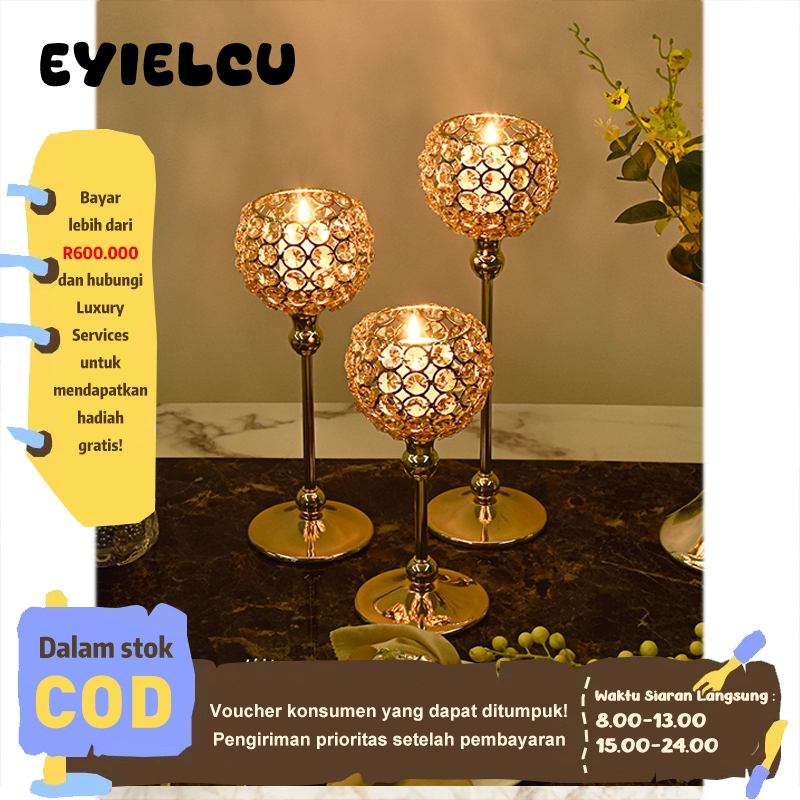 Jual Eyre Tempat lilin Netflix kristal mewah cahaya Prancis tempat ...
