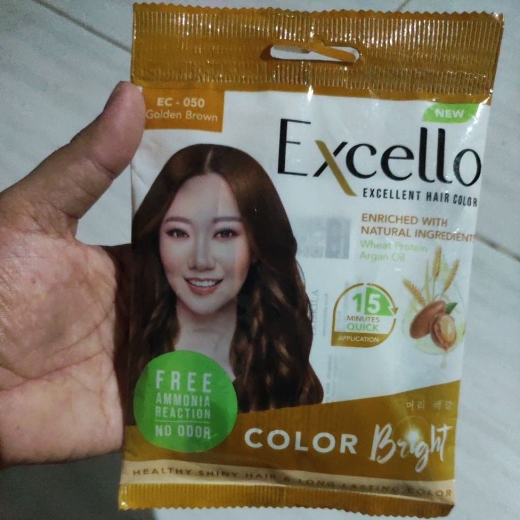 Jual EXCELLO HAIR COLOOR( GOLDEN BROWN) | Shopee Indonesia