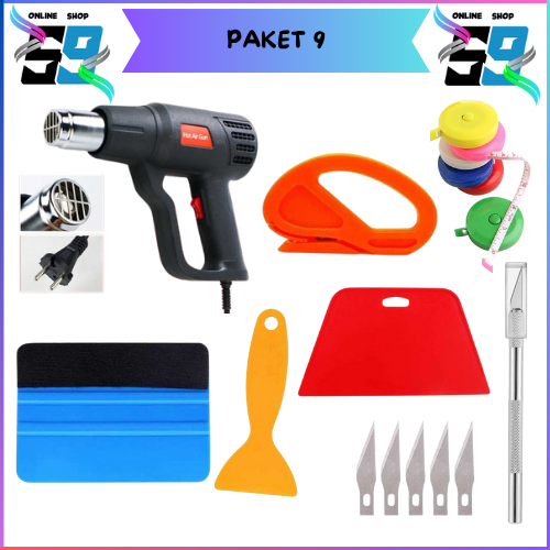Jual Satu Set Paket Lengkap Alat Bantu Pasang Sticker Kaca Film Skotlet ...