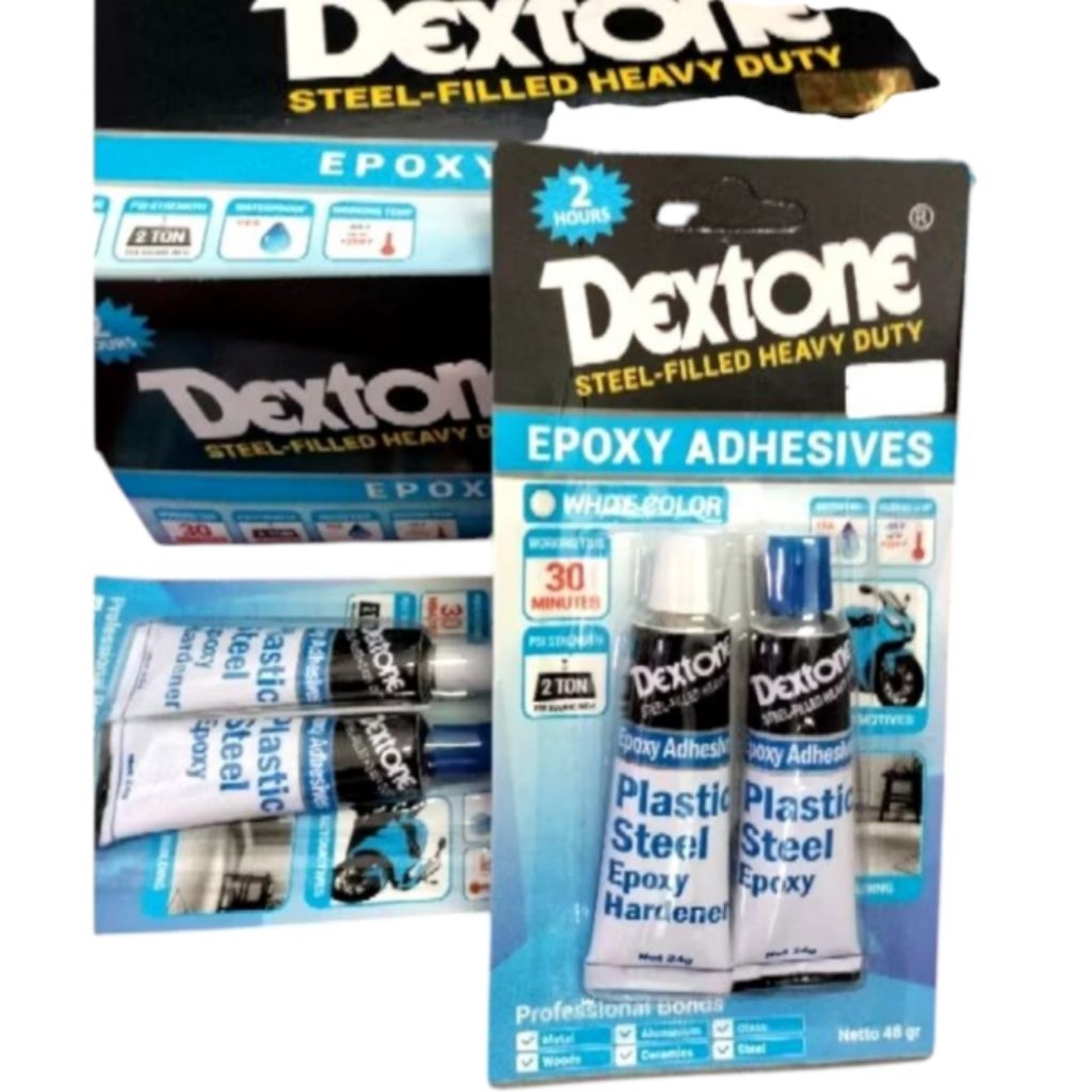 Jual LEM EPOXY DEXTONE 2 JAM 48GR LEM BESI DEXTON 2 HOURS KERING LEM ...