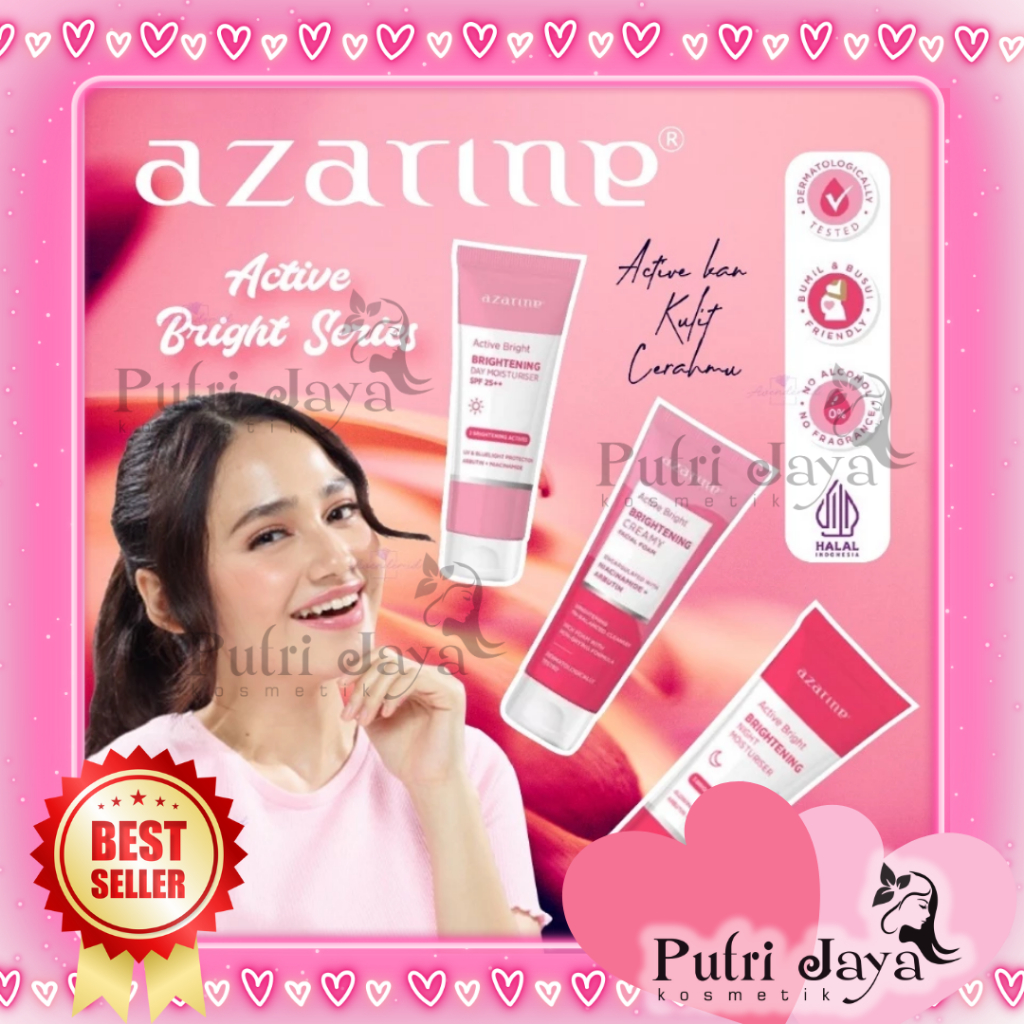 Jual AZARINE Active Bright Series | Day Moisturiser SPF 25++ / Night ...