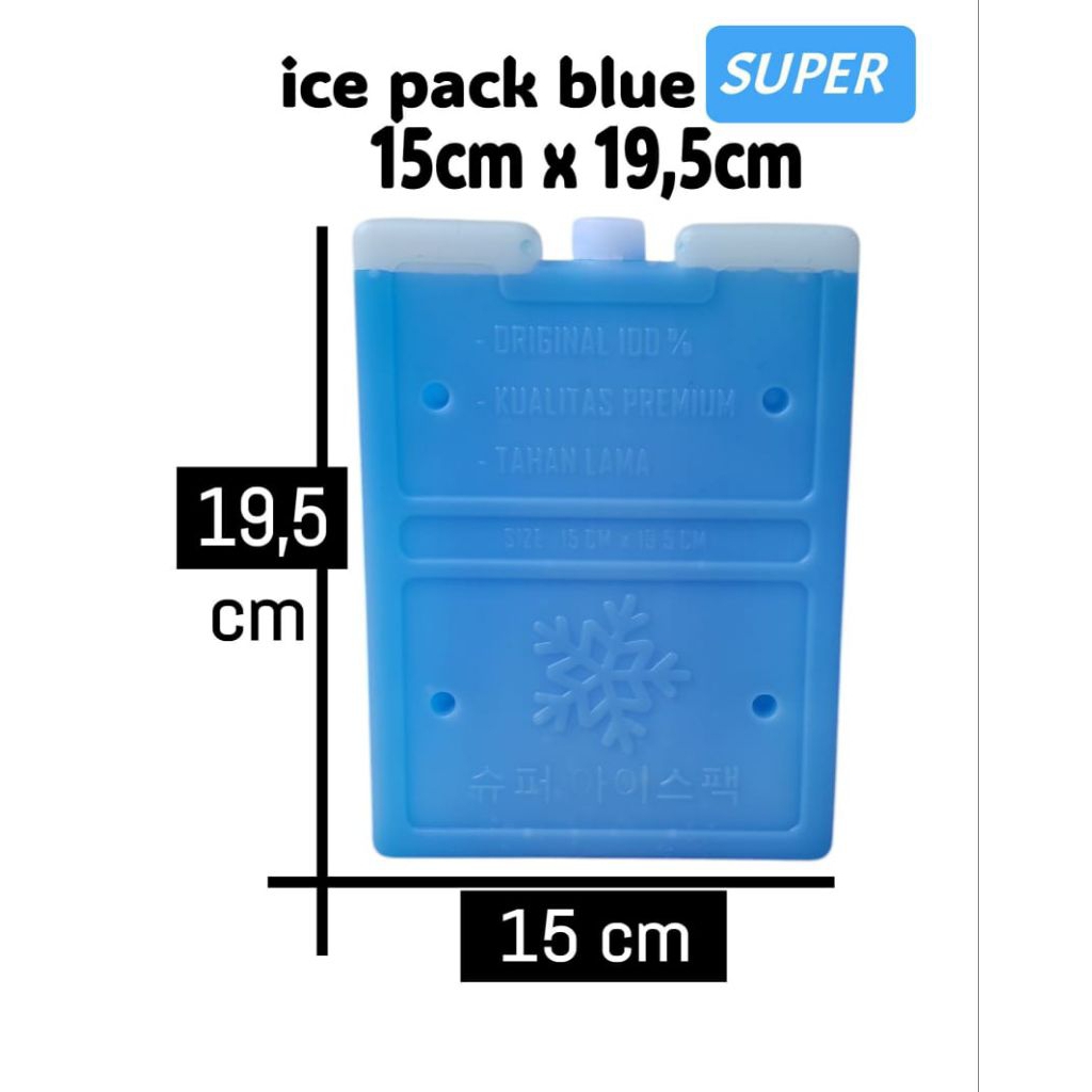 Jual ICE PACK 15cmx19,5cm PENGGANTI DRY ICE GEL BLUE ICE PACK GEL PACK ...