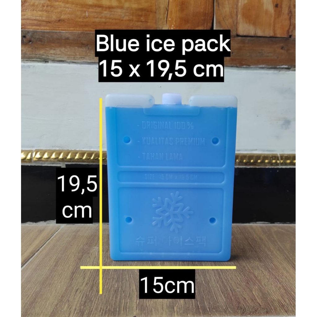 Jual ICE PACK 15cmx19,5cm PENGGANTI DRY ICE GEL BLUE ICE PACK GEL PACK ...
