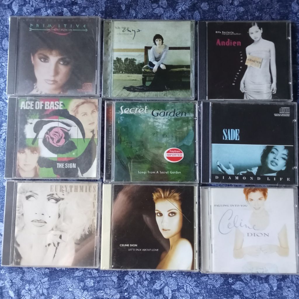 Jual CD Music Original Female Western & Local Artists Solo Albums Used ...