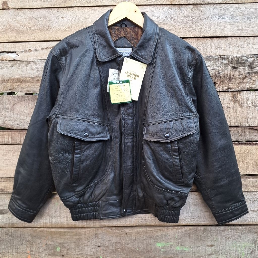 Jual jaket kulit model vintage jaket bomber vintage jaket kulit second ...