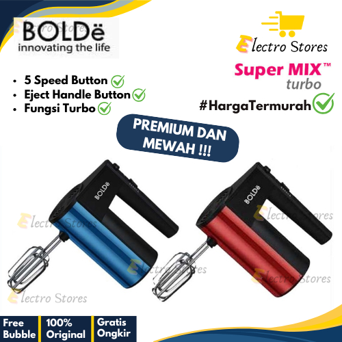 Jual BOLDe Super Mix Hand Mixer Pengocok Turbo | Alat Pengaduk Adonan ...