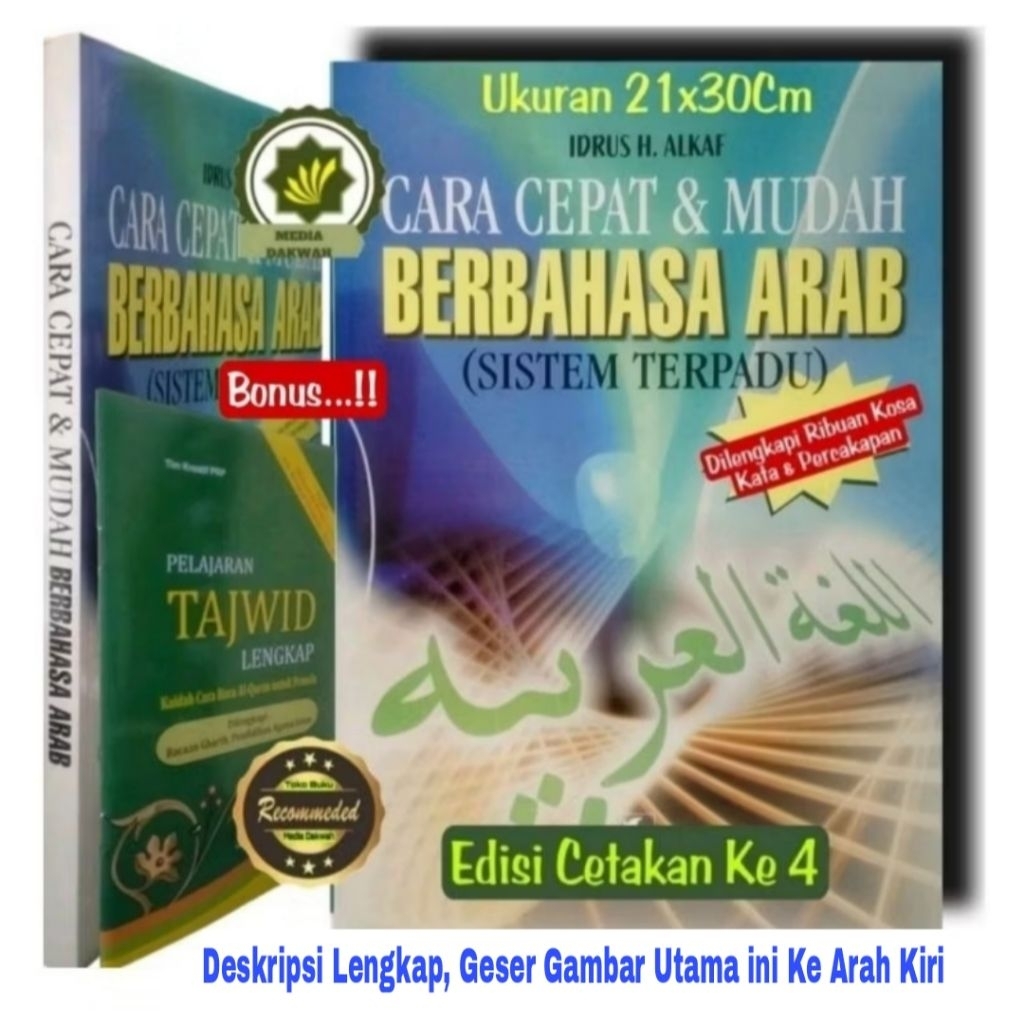 Jual Buku CARA CEPAT dan MUDAH BELAJAR BAHASA ARAB + BONUS Sistem ...