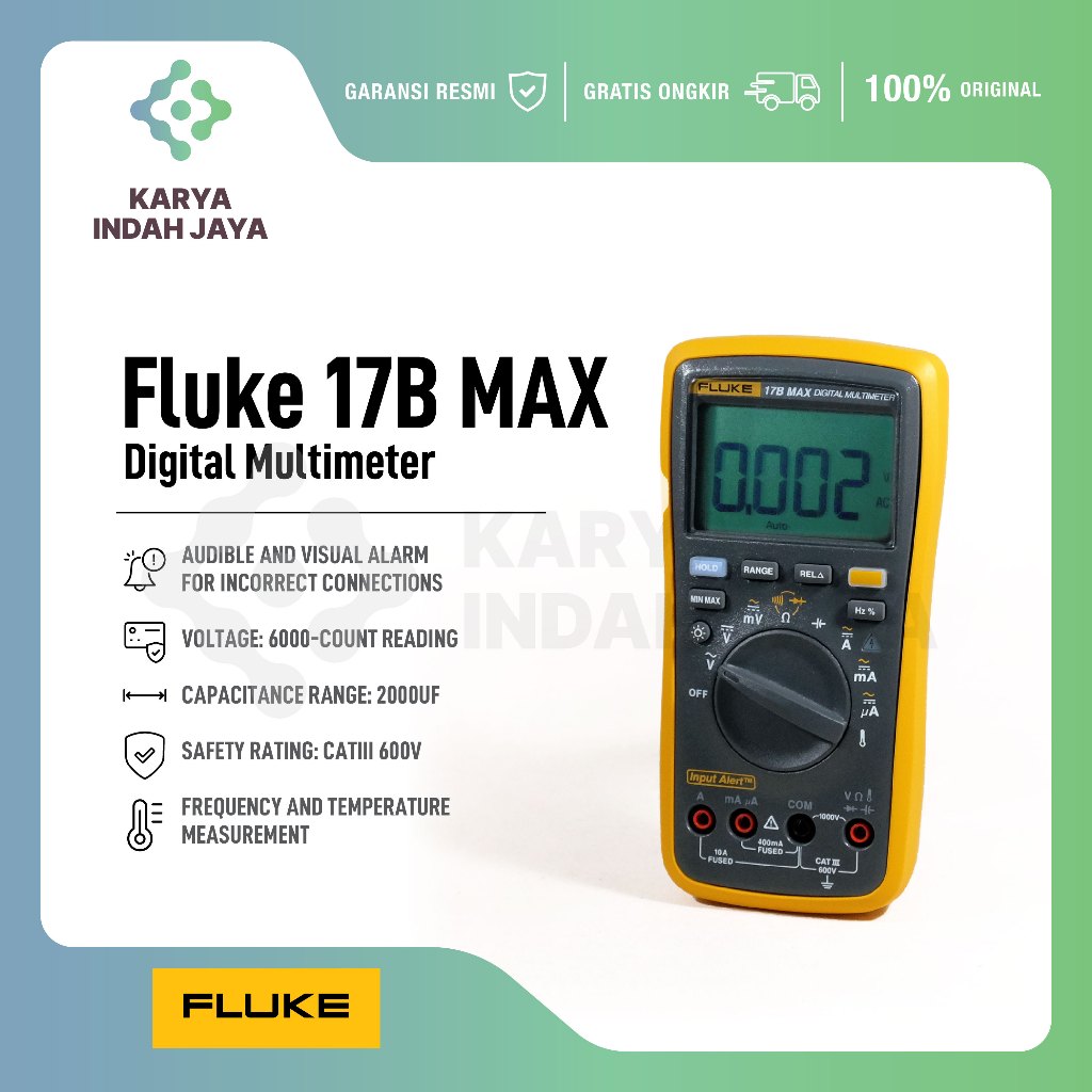 Jual Fluke 17B MAX Digital Multimeter | Shopee Indonesia