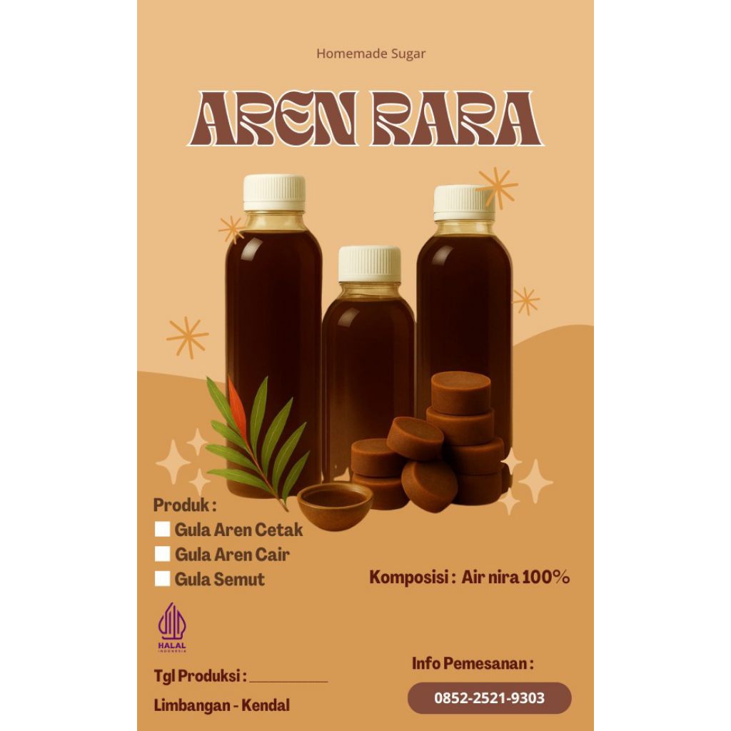 Jual gula aren cair/Palm Sugar original khas Limbangan-Kendal/HALAL ...