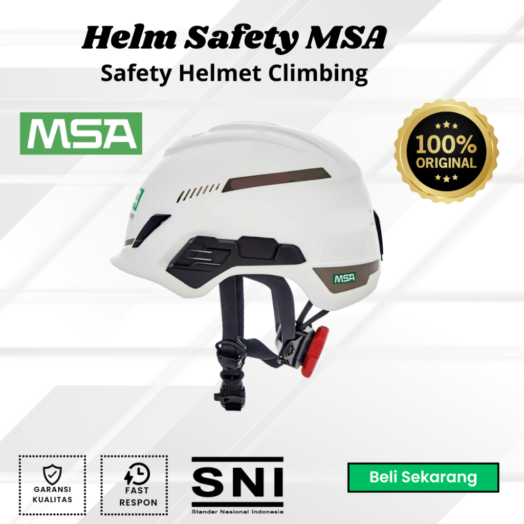 Jual Helm Safety MSA Climbing H1 Trivent Original Warna Putih SNI ...