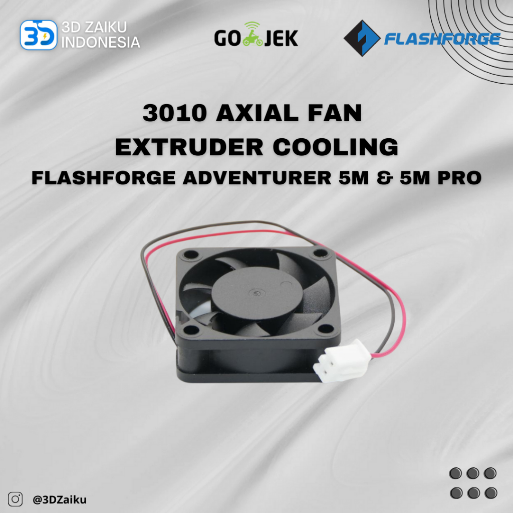 Jual Flashforge Adventurer 5M AD5M and AD5M Pro 3010 Axial Fan Extruder ...