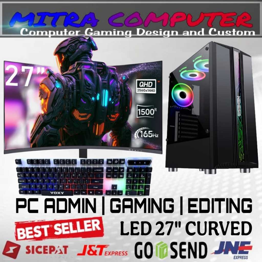 Jual PC Rakitan Gaming Fullset Intel Core i7 10700 RAM 32gb SSD 512gb ...