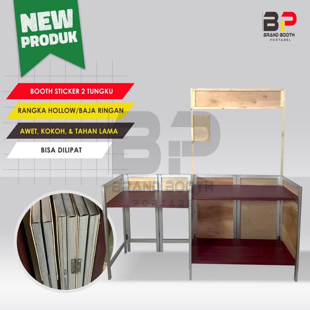 Jual GEROBAK JUALAN Rangka Hollow-MEJA LIPAT-BOOTH PORTABLE/ Booth ...