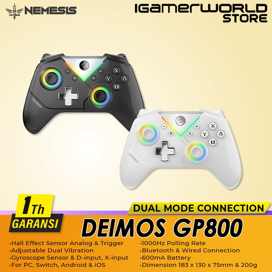 Jual NYK GP800 / GP-800 DEIMOS RGB Hall Effect Wireless Dual Mode ...