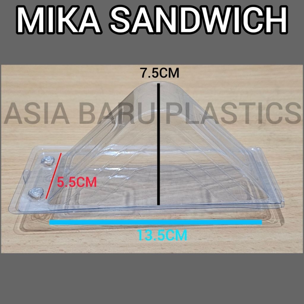 Jual Mika Sandwich Segitiga / Tray Sandwich Segitiga / Mika Roti Bakar ...
