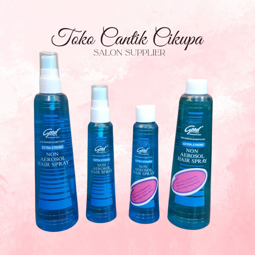 Jual GOOD Hairspray Biru Non Aerosol 90ml / 200ml / 1000ml 1Liter spray ...