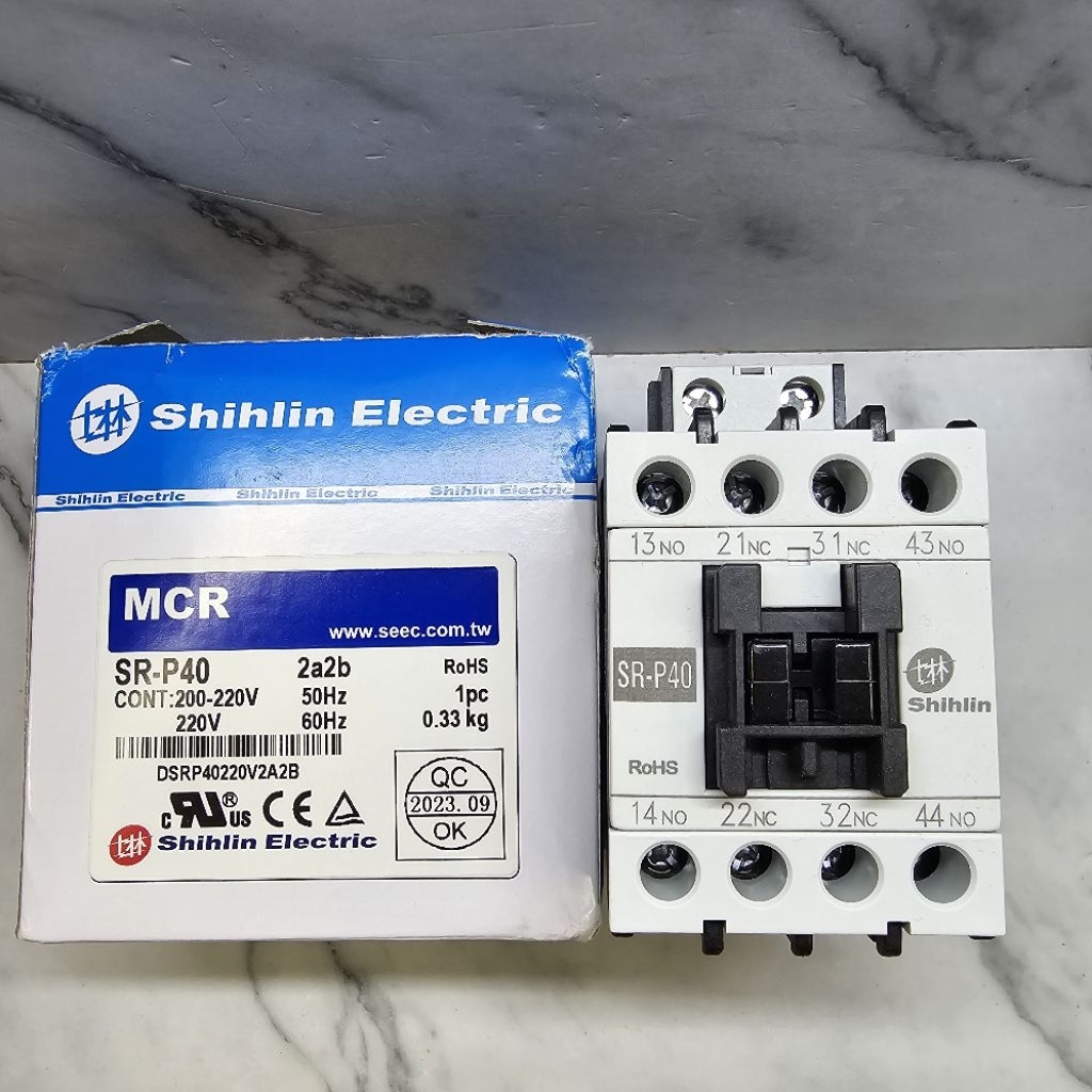 Jual MAGNETIC CONTACTOR RELAY SRP40 2a2b 2NO+2NC 220VAC 16A SHIHLIN ...