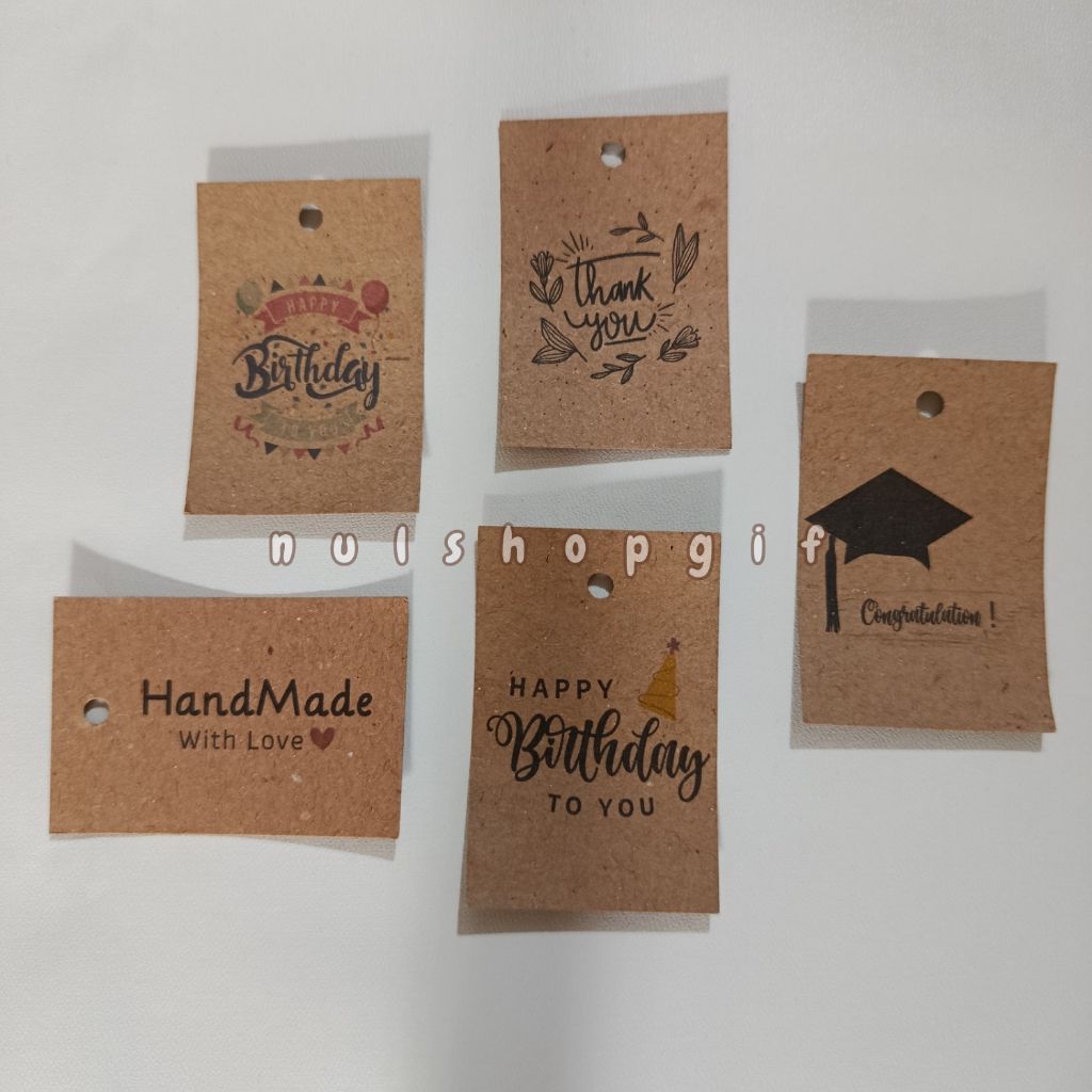 Jual Hangtag Kraft Panjang Template | Hang Tag Label Souvenir | Shopee ...