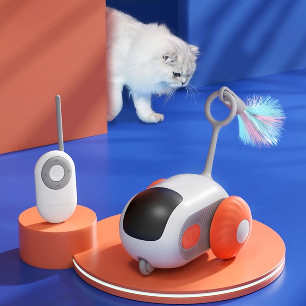 Jual Mobil Mainan Kucing Interaktif Remote Control Auto Pilot Otomatis ...