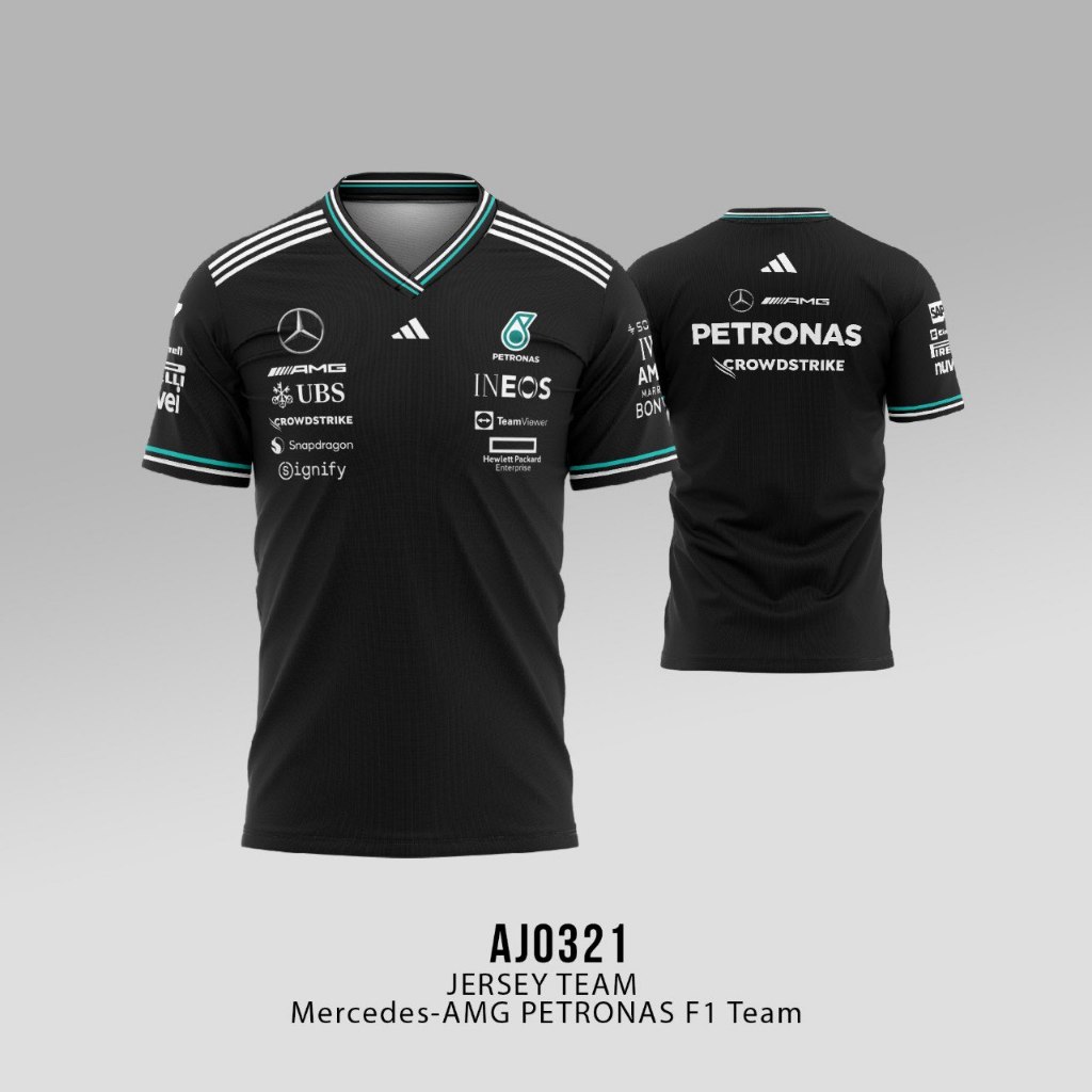Jual Kaos Jersey F1 Mercedes AMG Formula One Racing Team 2025 | Shopee ...