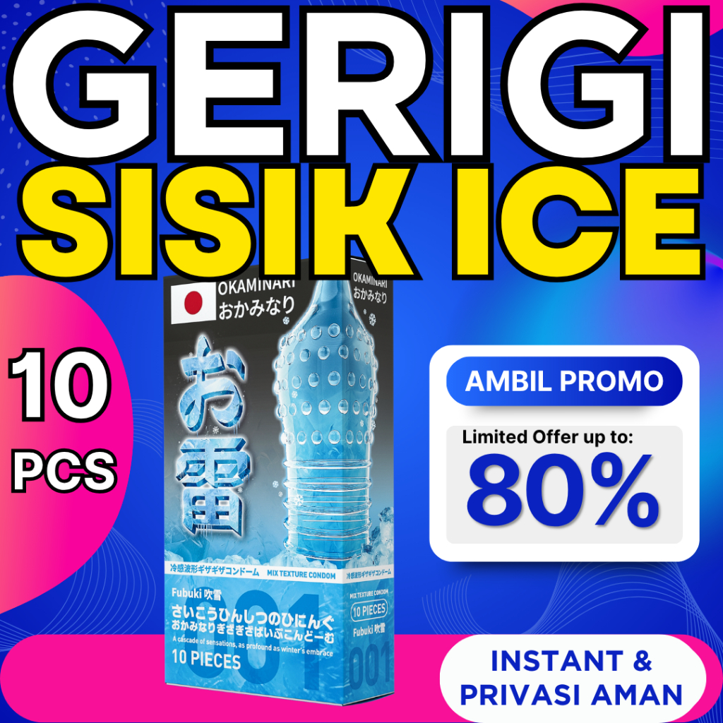 Jual Kondom Okaminari Fubuki Gerigi Pipa Ice - Box Isi 10 Pcs | Shopee Indonesia