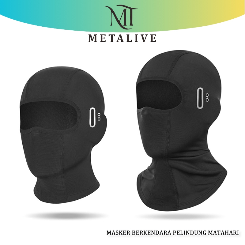 Jual METALIVE Sutra Es Masker Motor Balaclava Anti UV Masker Wajah ...