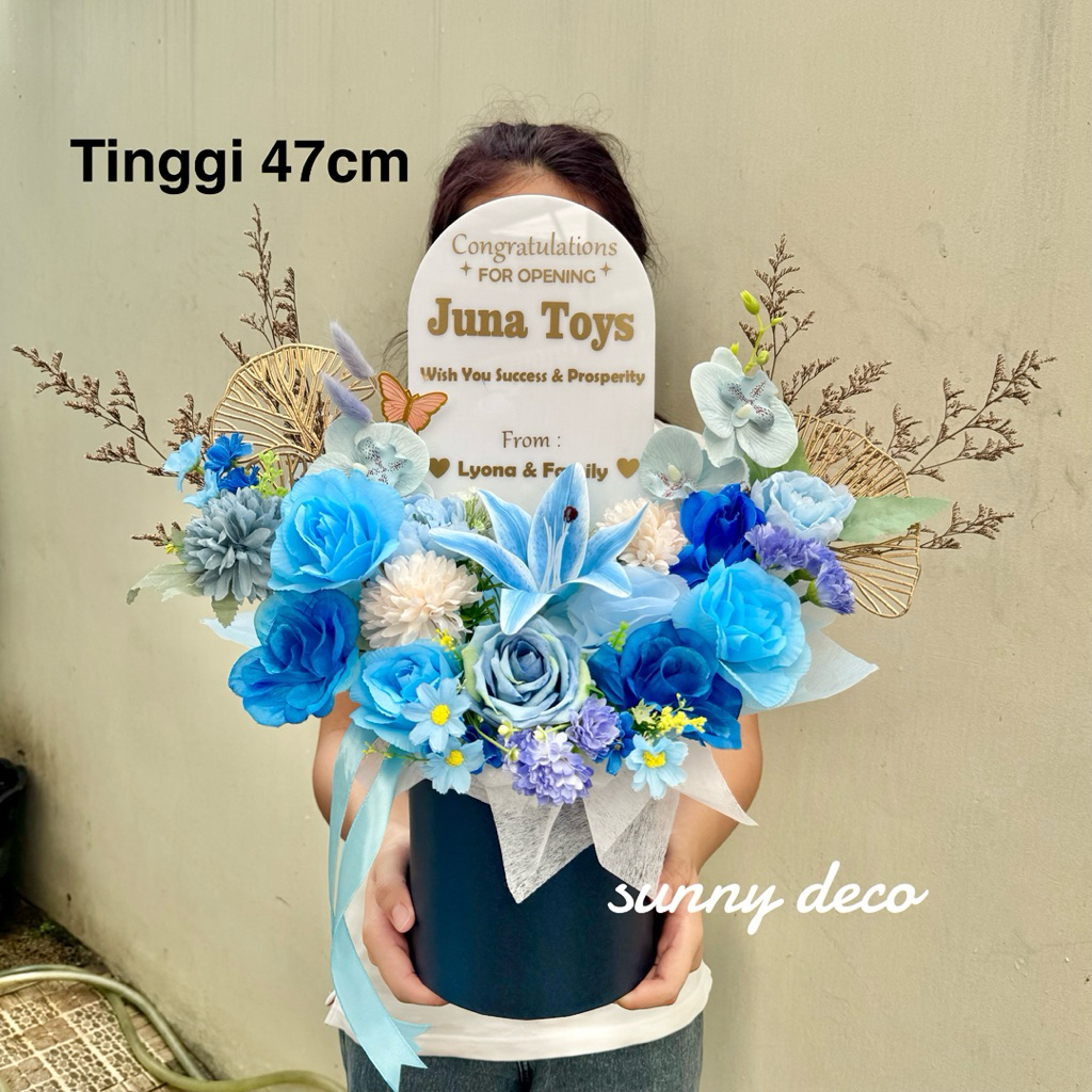 Jual (Ready Instan) Hadiah Bunga Papan Akrilik Pembukaan Toko Baru ...