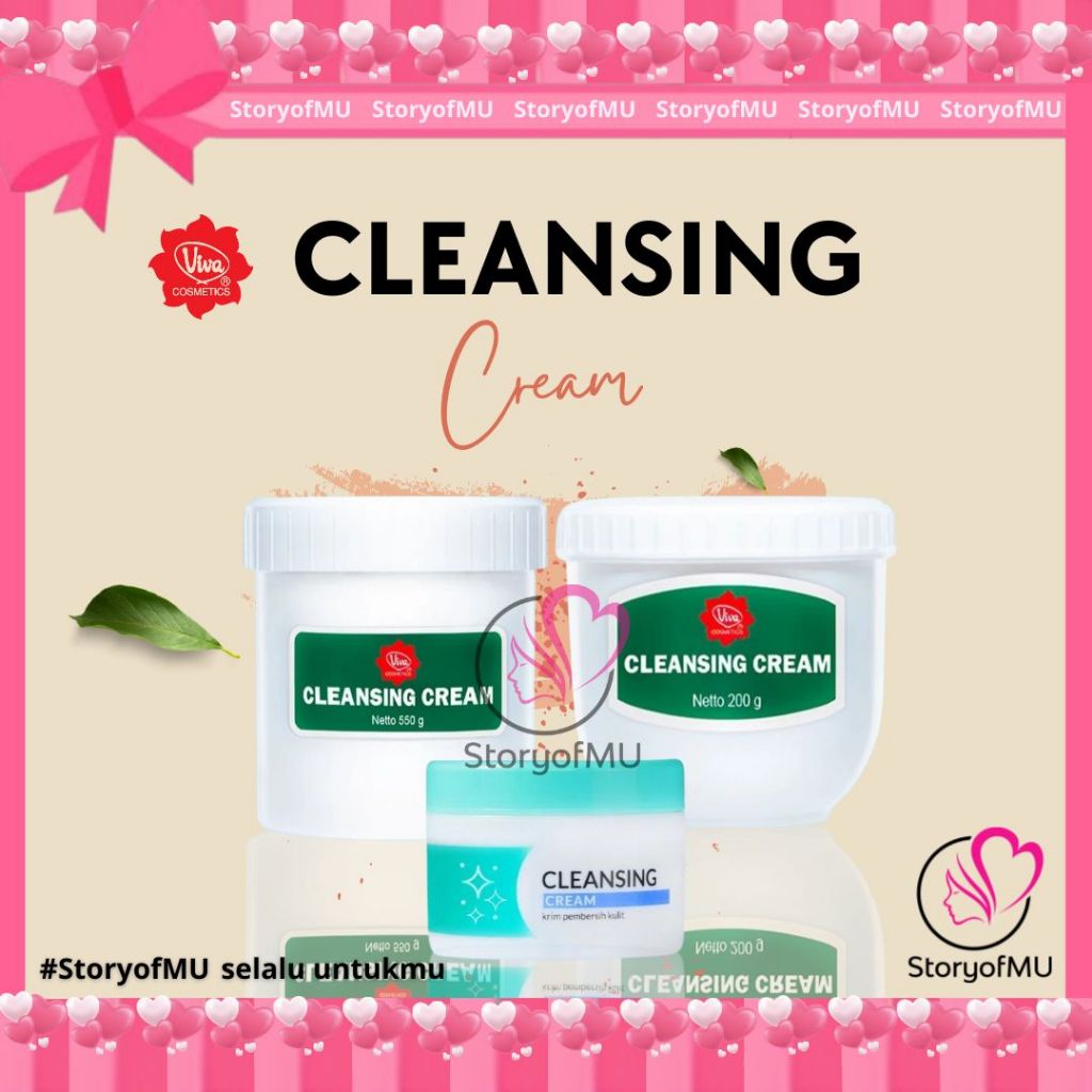 Jual VIVA Cleansing Cream 30gr 200gr 550gr - Deep Cleansing | Pembersih ...