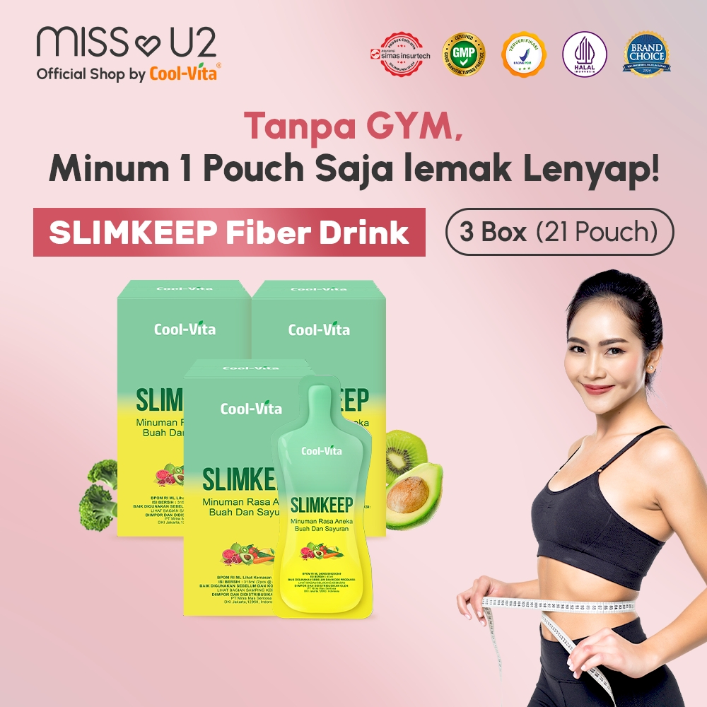 Jual COOLVITA ORIGINAL SLIMKEEP Minuman Fiber Detox dengan Enzim Pendamping Diet Pelangsing ...