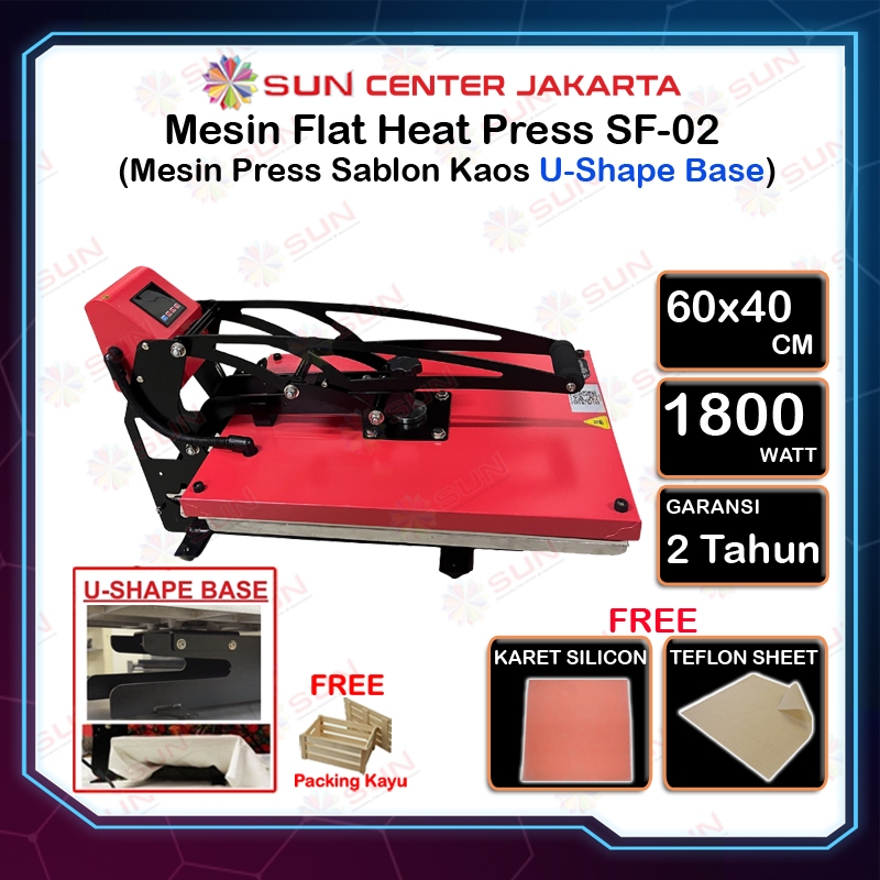 Jual Mesin Press Sablon Kaos 60x40 U-Shape Digital Premium SF-02 /SF-04 ...