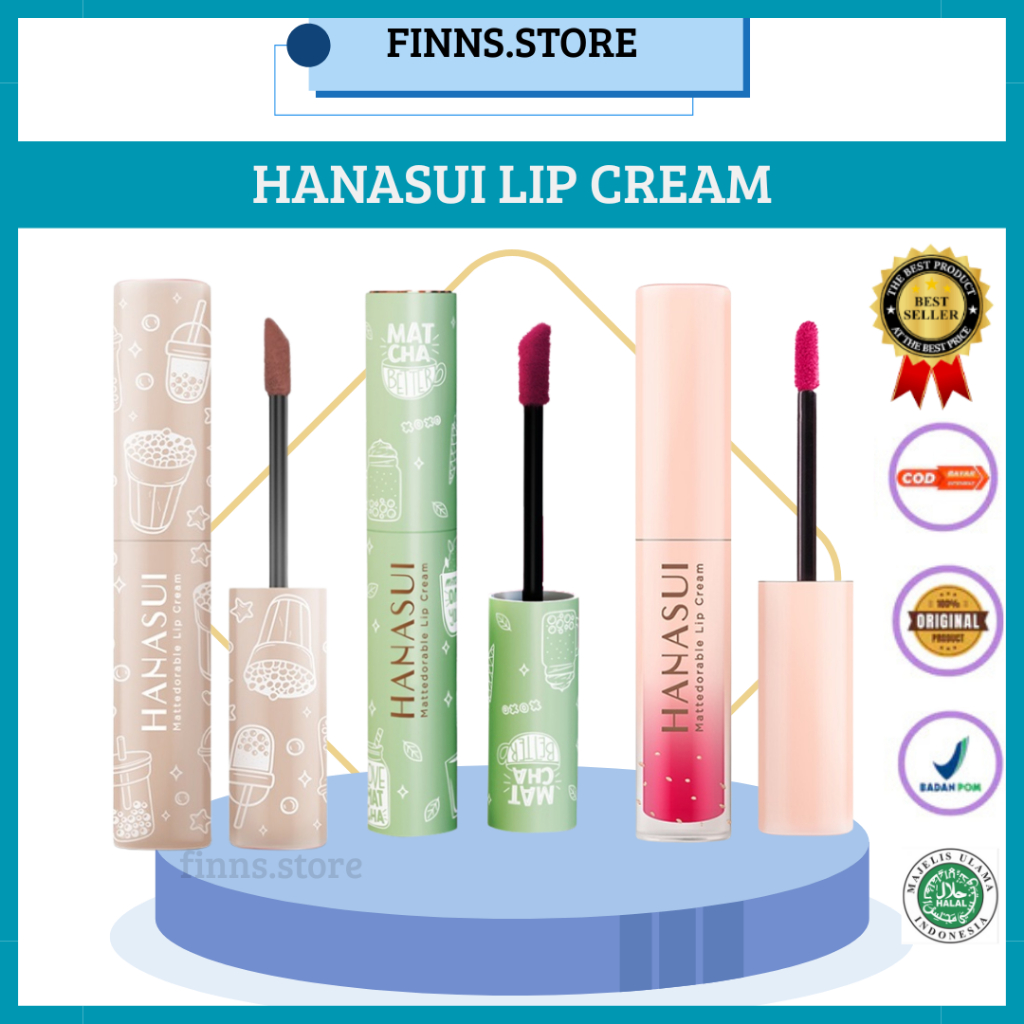 Jual Hanasui Lip Cream Mattedorable Lip Cream Melembabkan Bibir & Tahan ...