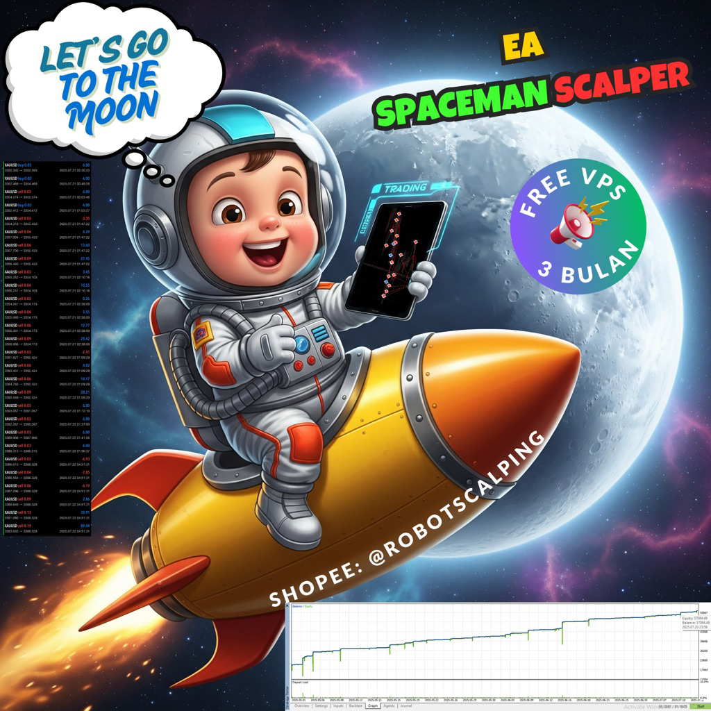 Jual EA Spaceman Gold Scalping Profitable Otomatis Smart Trading ...