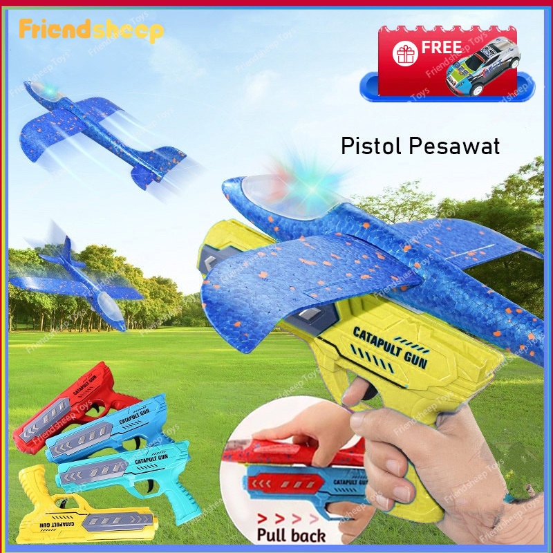 Jual Mainan Anak Pesawat Terbang Berlampu / Mainan Pistol Penembakan ...