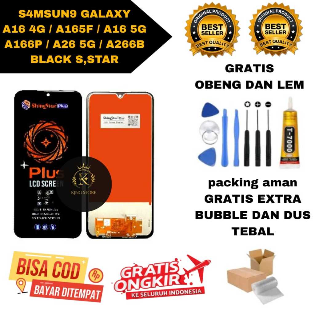 Jual LCD KOMPATIBEL UNTUK S,STAR SAM A16 4G / A165F / A16 5G / A166P ...