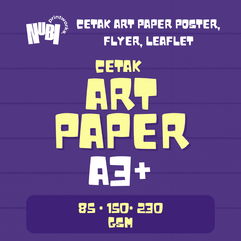 Jual CETAK ART PAPER A3+ POSTER, FLYER, LEAFLET A3+ ARTPAPER A3+ 85/150/230 GSM | Shopee Indonesia